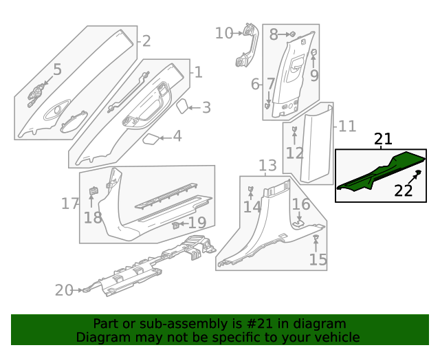 2021-2023 GM Front Sill Plate 84701470 | Auto Parts Express