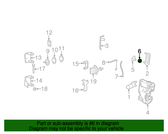 1995-2009 GM Lock Cylinder Gasket 12547752 | GMPartsDirect.com