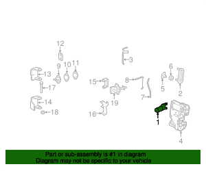 2001-2020 GM Interior Driver Side Door Handle 23136342 GM ...