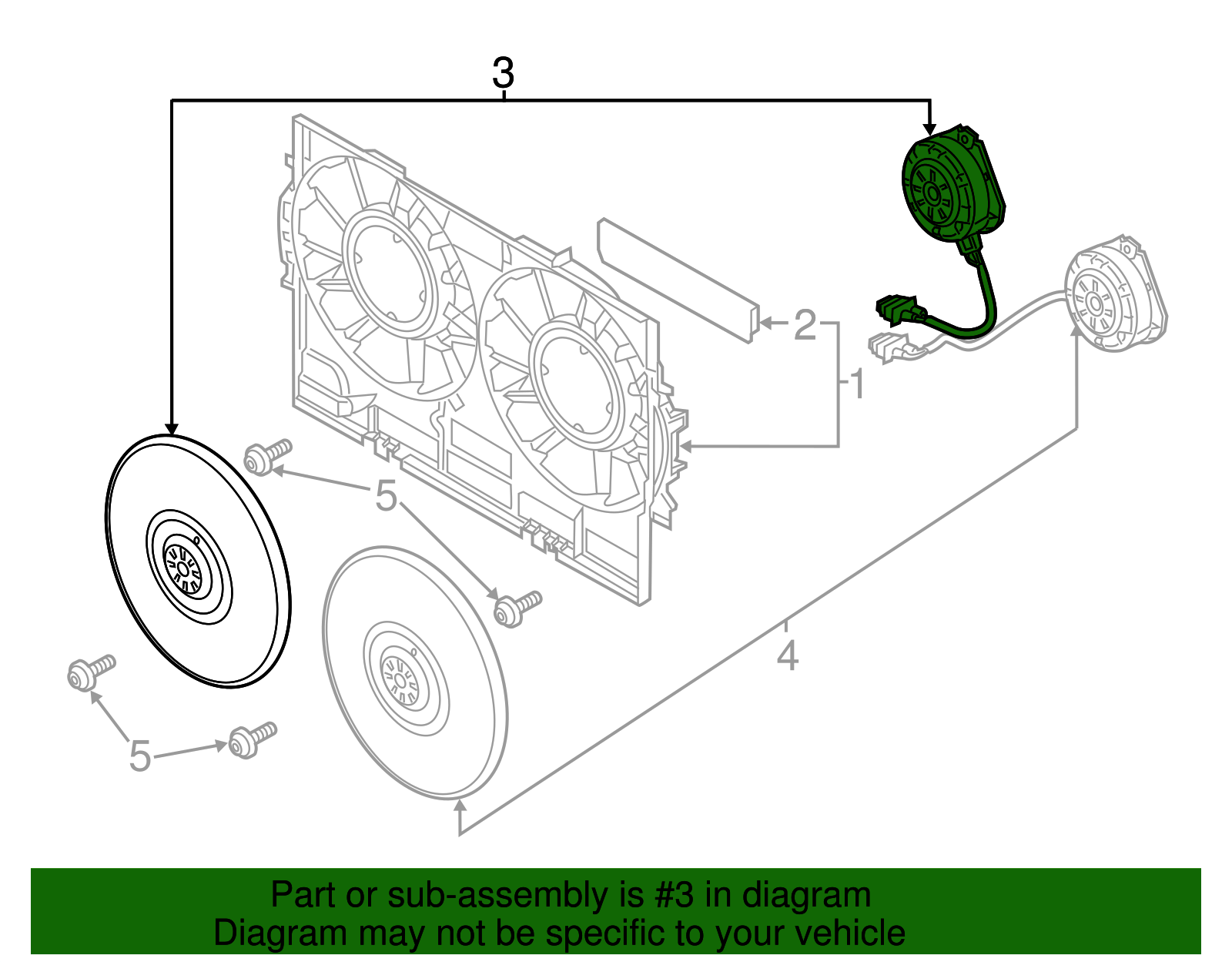 2012-2018 Audi | Fan & Motor | 4H0-959-455-AE | OEM Vehicle Parts