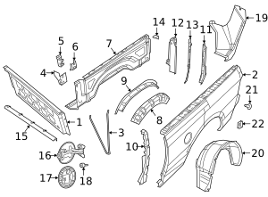 2009-2023 Mopar Reinforcement 68046368aa | TascaParts.com