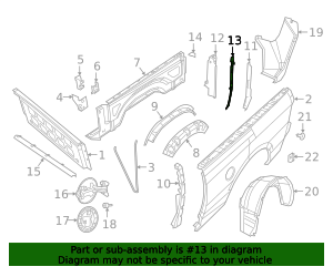 2019-2023 Ram Reinforcement 68362261ab | TascaParts.com