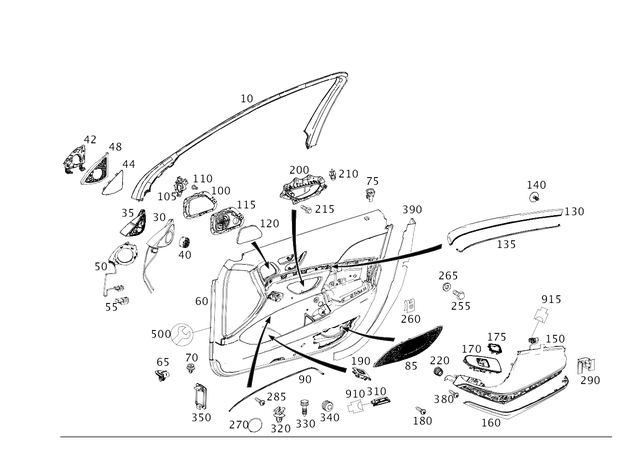 2014-2020 Mercedes-Benz Interior Lamp 222-906-84-04 | MB OEM Parts