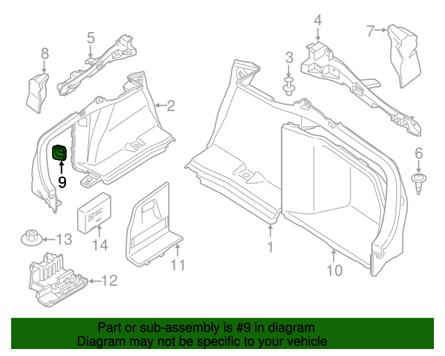 51-47-7-249-926 - 12 Volt Accessory Power Outlet Housing 2015-2018 BMW ...