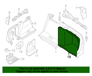 51477337234 - 2015-2020 BMW Rear Trim (51-47-7-337-234) | BMW of South ...
