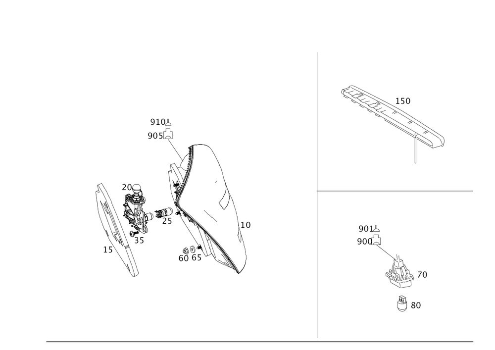 221-820-13-64 - Tail Lamp 1954-2013 Mercedes-Benz | Mercedes-Benz USA Parts