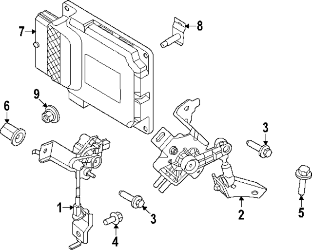 2024 Ford Mustang Height Sensor Screw W500820-S439 | QuirkParts