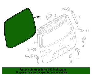 2012-2017 Nissan Quest Weatherstrip 90830-1JA2B | Ziegler Nissan of ...