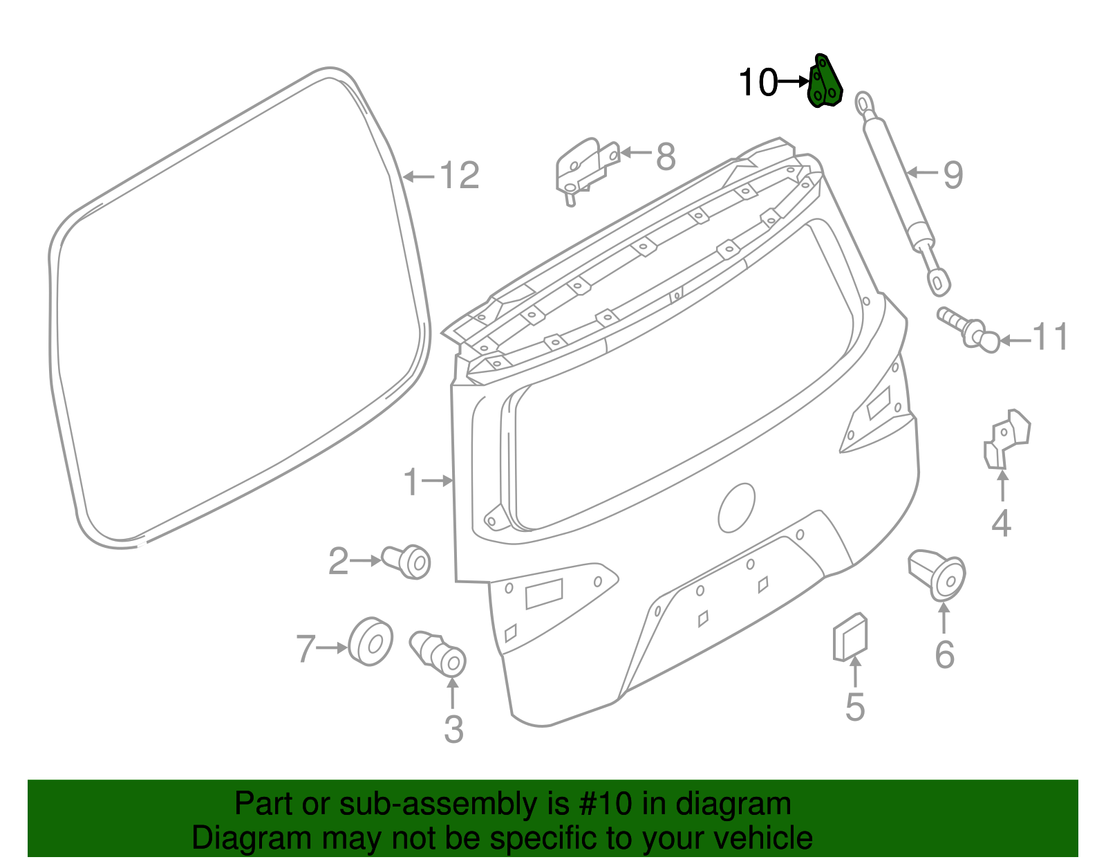 2011-2017 Nissan Quest Support Cylinder Bracket 90455-1JA0A | Team ...