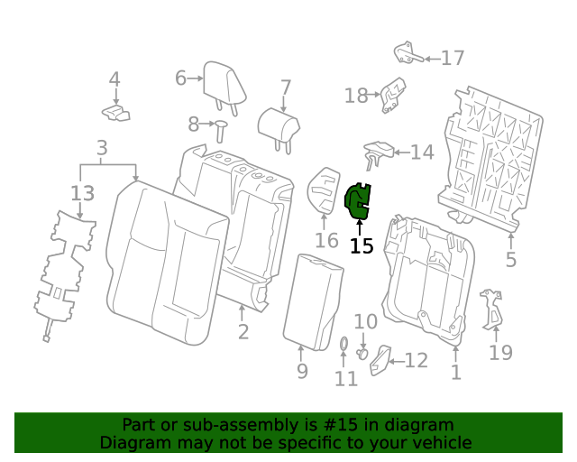 2019-2024 Toyota Lock Assembly 72630-0R031 | Toyota Parts Center