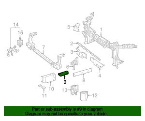 Genuine Radiator Support Bracket for 2014-2020 Mercedes-Benz | OEM Part ...