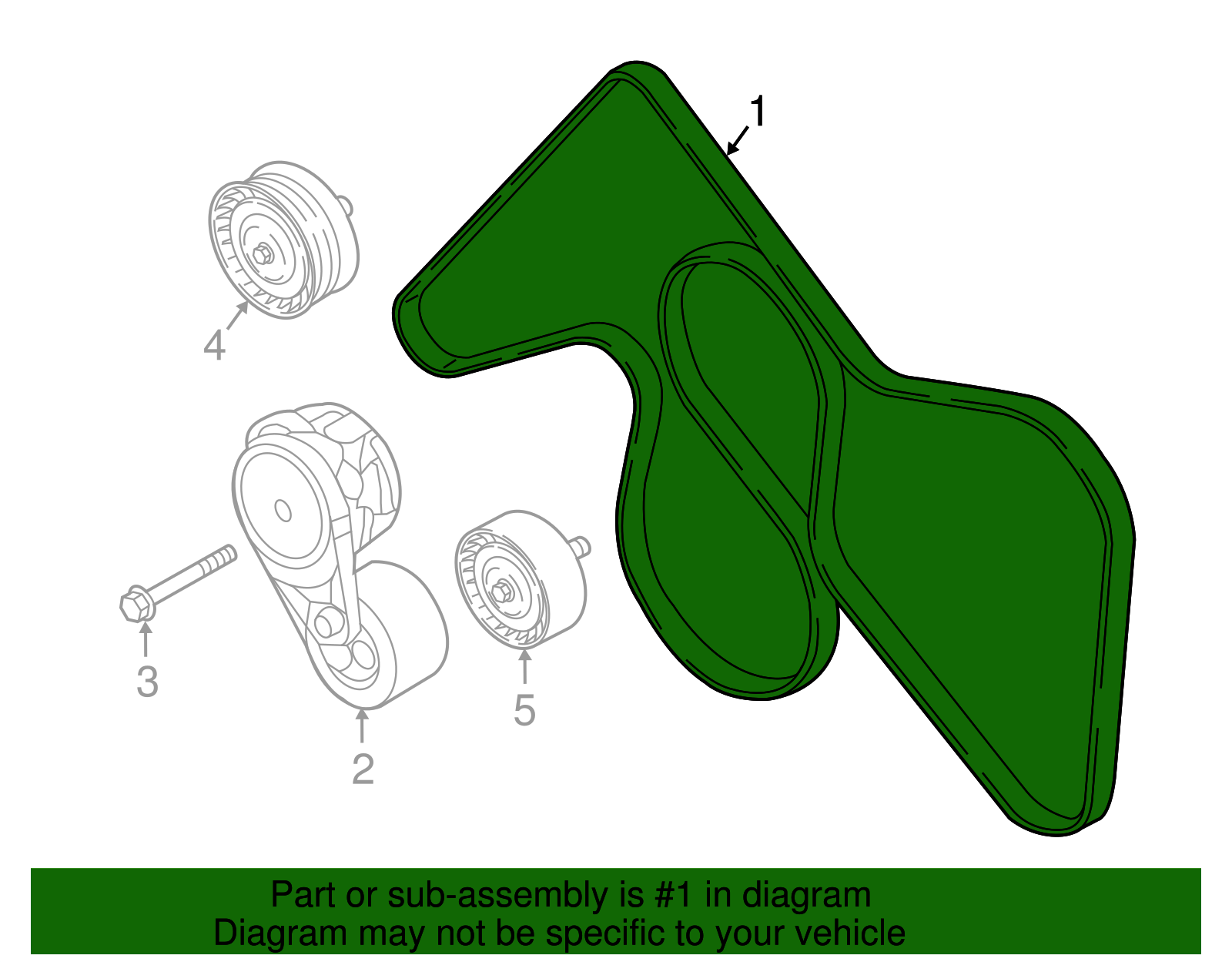 2016-2019 Nissan TITAN XD Serpentine Belt 11720-EZ40B | Nissan Parts ...