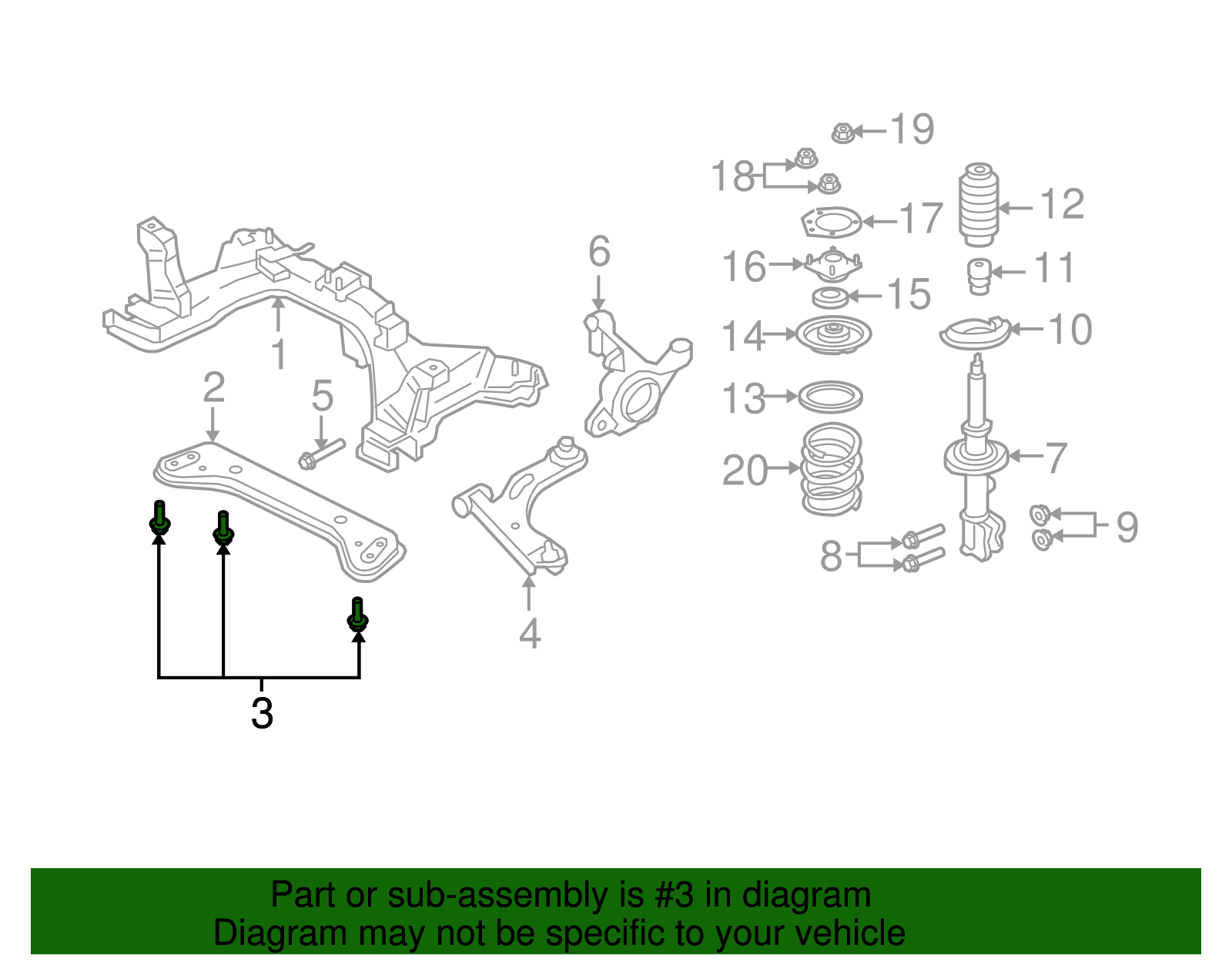 W500644-S439 - Cross-Member Bolt 2008-2024 Ford | Ford OEM Parts Direct