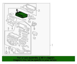 OEM 2003 Honda Accord Radio 39175-SDN-A41 | Honda Automotive Parts