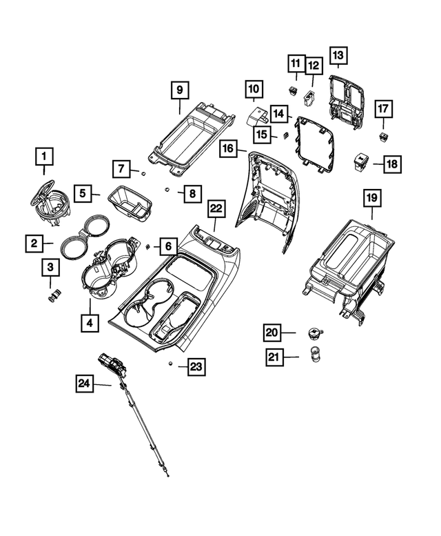 2011-2022 Mopar Shifter Over Ride Plug 68103677AA | Mopar Estores