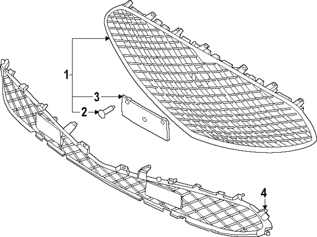 2023-2024 Genesis G90 License Bracket 86519-T4100 | OEM Parts Online