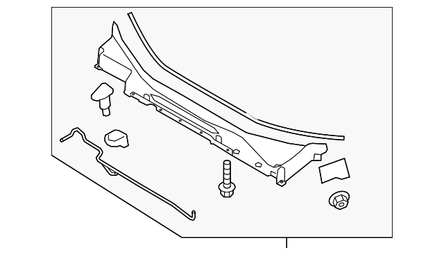 2015-2020 Hyundai Cowl Grille 86150-B1000 | OEM Parts Online
