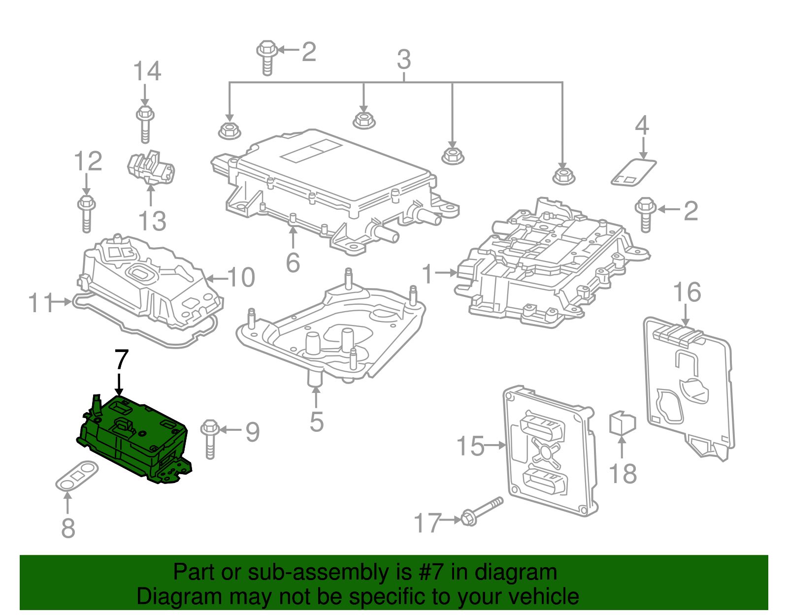 2016-2019 Chevrolet Volt Module 24048514 GM | GMPartsDirect.com