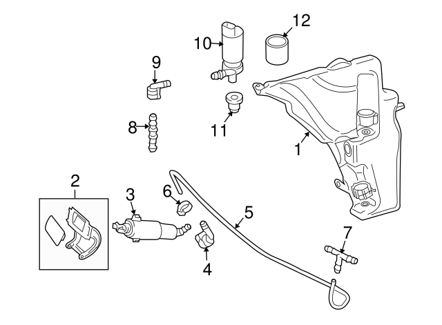 2008-2015 Audi Headlight Washer Hose Connector 8E0-955-665 | AutoNation ...