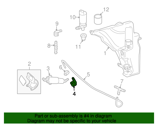 2008-2015 Audi Headlight Washer Hose Connector 8E0-955-665 | AutoNation ...