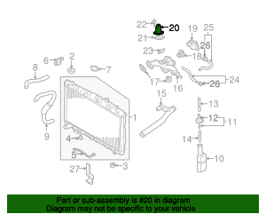 1999-2009 Hyundai Water Outlet 25611-35520 | OEM Parts Online