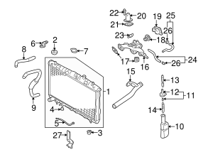 25460-37101 - Water Pipe - 1999-2009 Hyundai | hyundaiparts