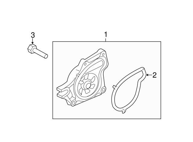 2011-2014 Mazda 2 Water Pump ZJ01-15-010C | OEM Parts Online