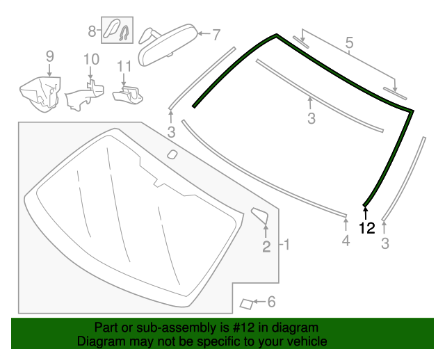 SU003-01893 - Reveal Molding - 2013-2020 Toyota | OEM Genuine Toyota Parts