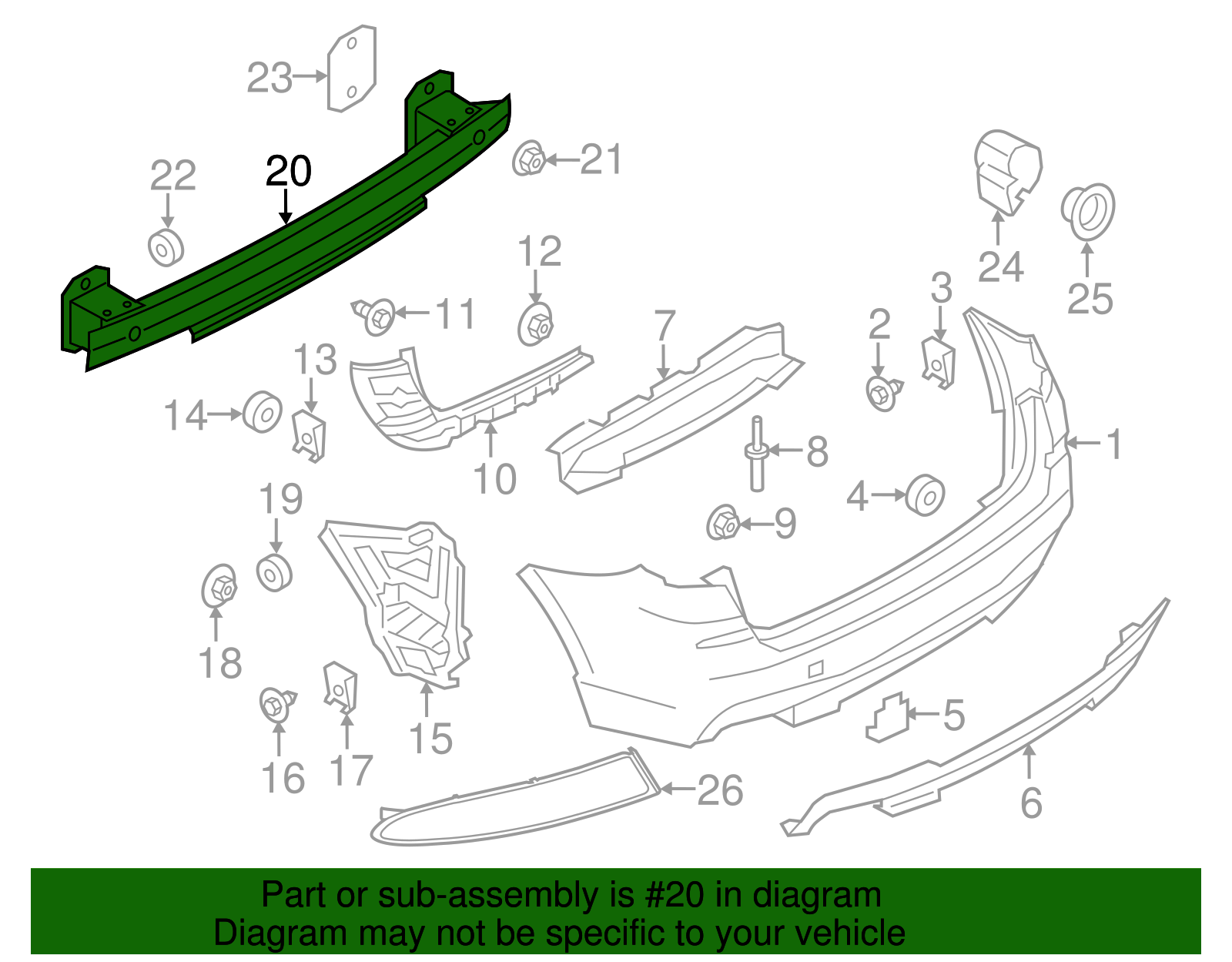 51-12-7-369-197 - Impact Bar - 2011-2018 BMW | BMWPartsHub