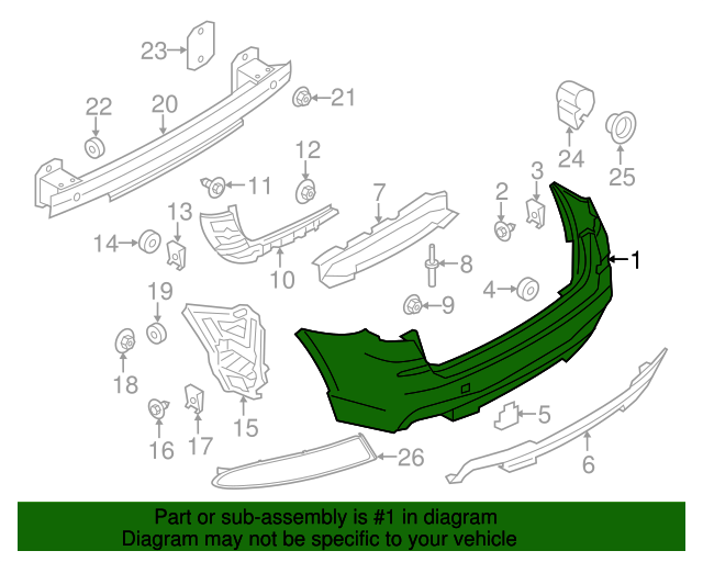 Genuine BMW 51-12-8-056-245 | Bumper Cover | FREE Shipping on Most ...