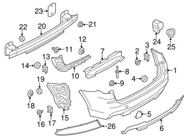 51127392991 - 2015-2017 BMW X3 Bumper Cover (51-12-7-392-991) | BMW of ...