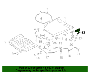 221-880-03-28 - Hinge 2007-2014 Mercedes-Benz | Mercedes-Benz USA Parts