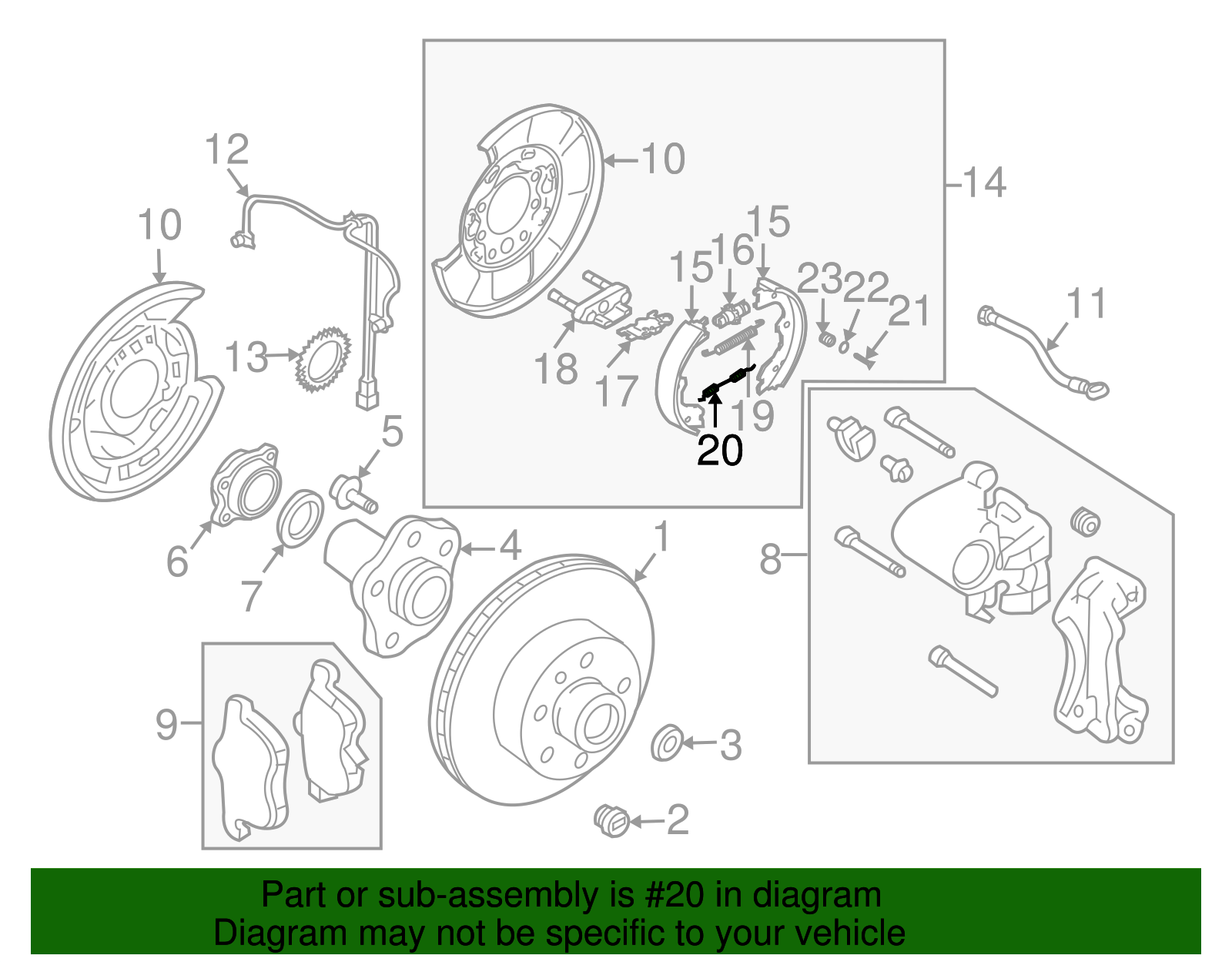 2003-2024 Nissan Parking Brake Shoe Return Spring 44090-AG010 ...