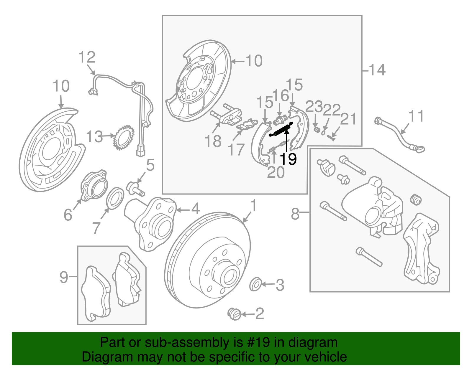 2003-2024 Nissan Parking Brake Shoe Return Spring 44091-8J010 | Burien ...