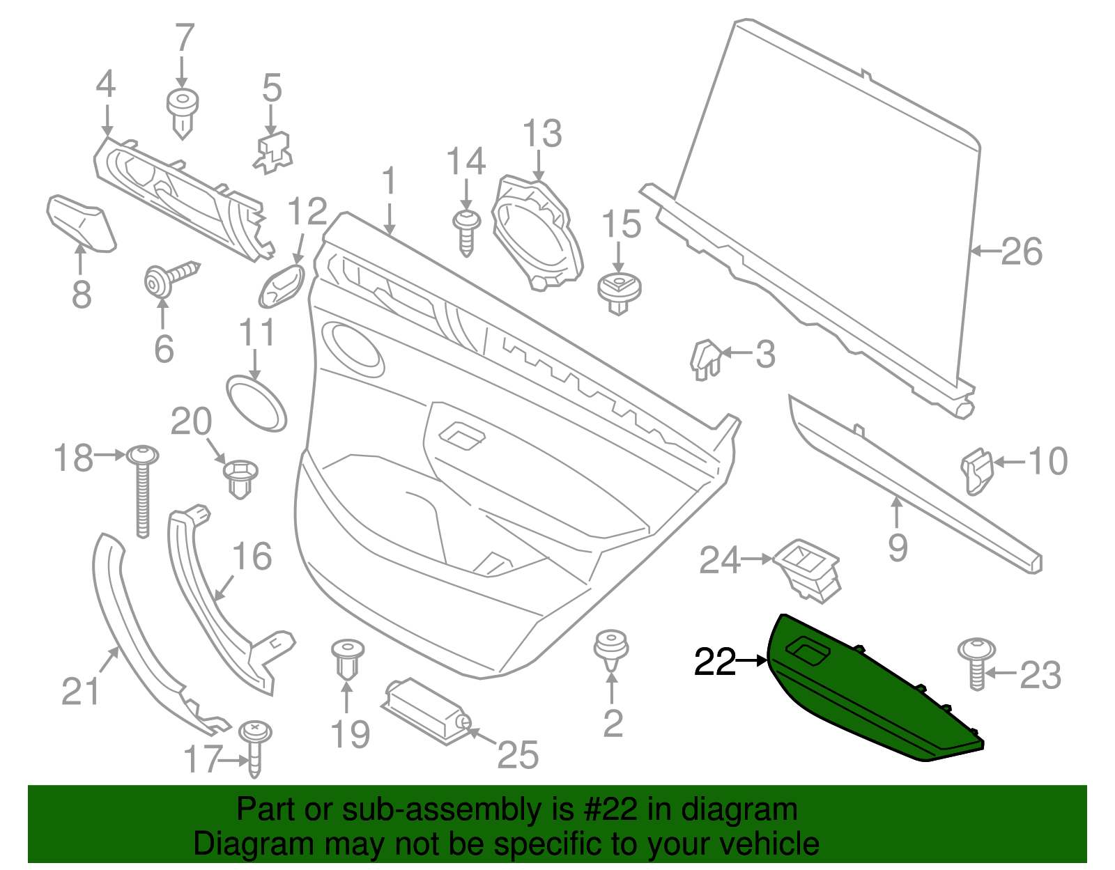 51-41-7-258-800 - Armrest, right 2011-2018 BMW | AutoNation Parts