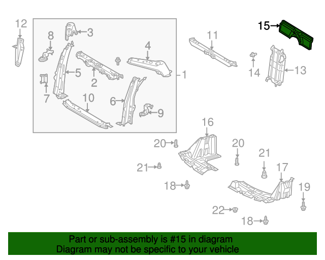 53291-52010 - Seal Radiator Suppo - 2004-2006 Scion xB | OEM Genuine ...