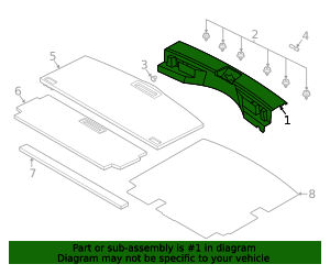 2021-2025 Nissan Rogue Sill Trim 84992-6RR0A | Nissan Parts Central
