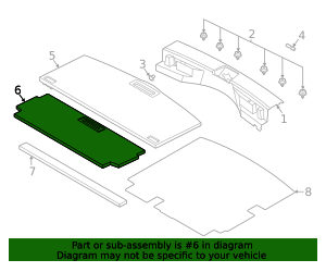 849B9-6RR0A - Upper Lid 2021-2025 Nissan Rogue | Nissan Parts ...