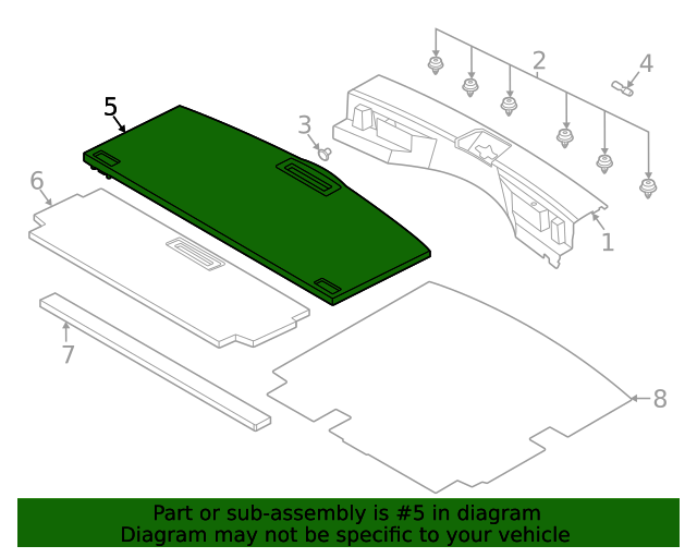 2021-2024 Nissan Rogue Trim Board 849B8-6RR0A | My Nissan Part
