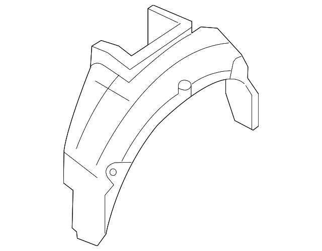 2007-2012 Nissan Altima Wheelhouse Liner 76748-JA000 | My Nissan Part