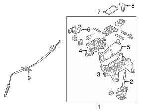 46790-F3400 - Automatic Transmission Shifter Cable 2019 Hyundai Elantra ...