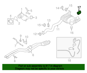 18307559999 - 2008-2015 BMW Tail Pipe Extension (18-30-7-559-999) | BMW ...