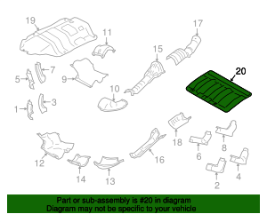 59024FL050 - Heat Shield - 2018-2021 Subaru Crosstrek | World OEM Parts ...