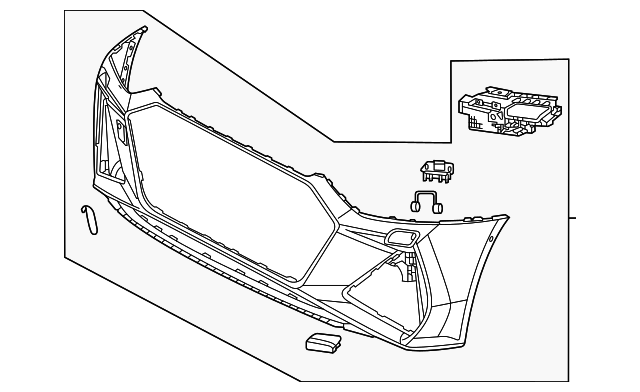 2021-2024 Audi Bumper Cover 4K8-807-065-K-GRU | Audi OEM Parts Online
