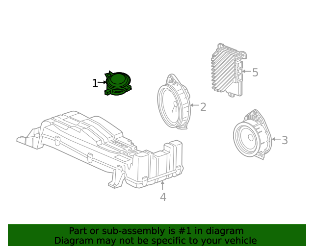 84019237 - Radio Speaker - 2019-2022 GM | parts.folsomchevy.com