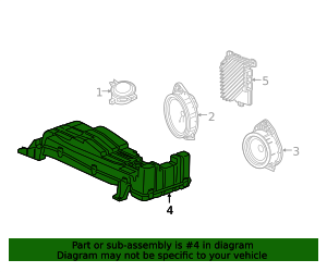 2020-2025 GM Radio Front Floor Console Speaker 84631830 GM ...