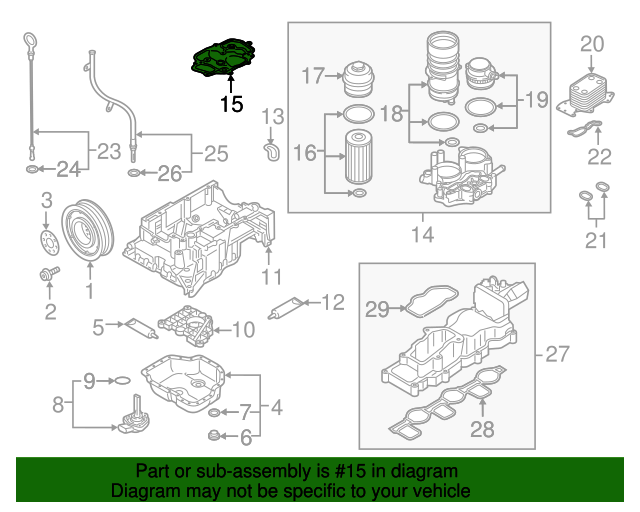 059-115-441-K - Oil Filter Housing Gasket 2009-2012 Volkswagen Touareg ...