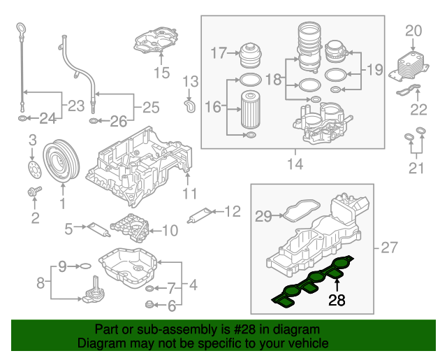 2009-2012 Volkswagen Touareg Engine Intake Manifold Gasket 059-129-717 ...