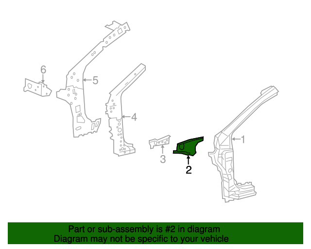 2014-2019 Toyota Corolla Cowl Side 55713-02130 | Toyota Parts Center