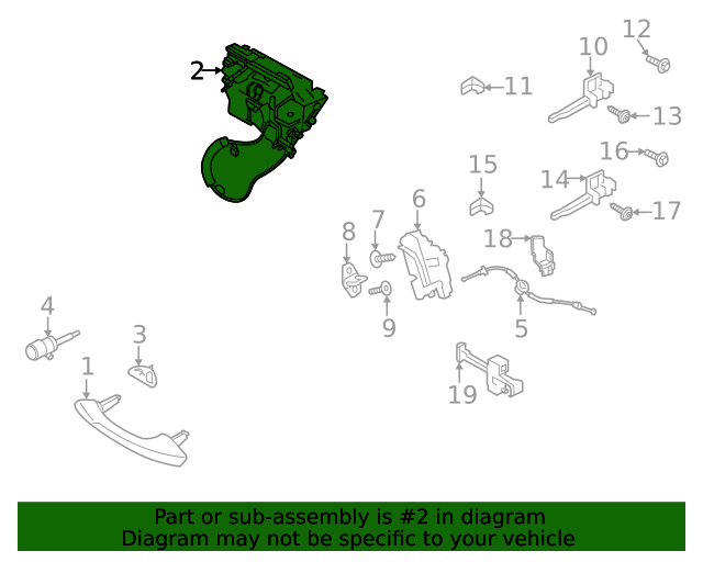 Porsche OEM Handle Base Part# 992-837-885-AY | OEM Vehicle Parts
